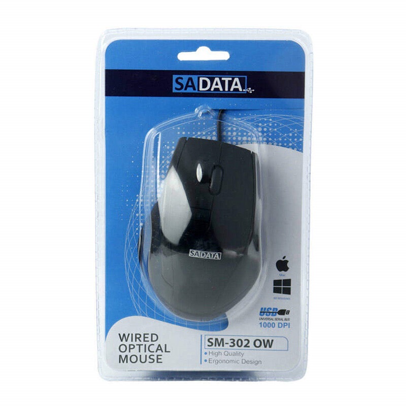 ماوس سیم دار SADATA مدل SM-302 OW - امداد کامپیوتر یزد