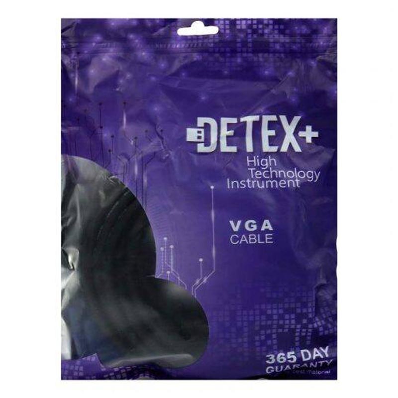 کابل VGA طول 5 متری +Detex - امداد کامپیوتر یزد