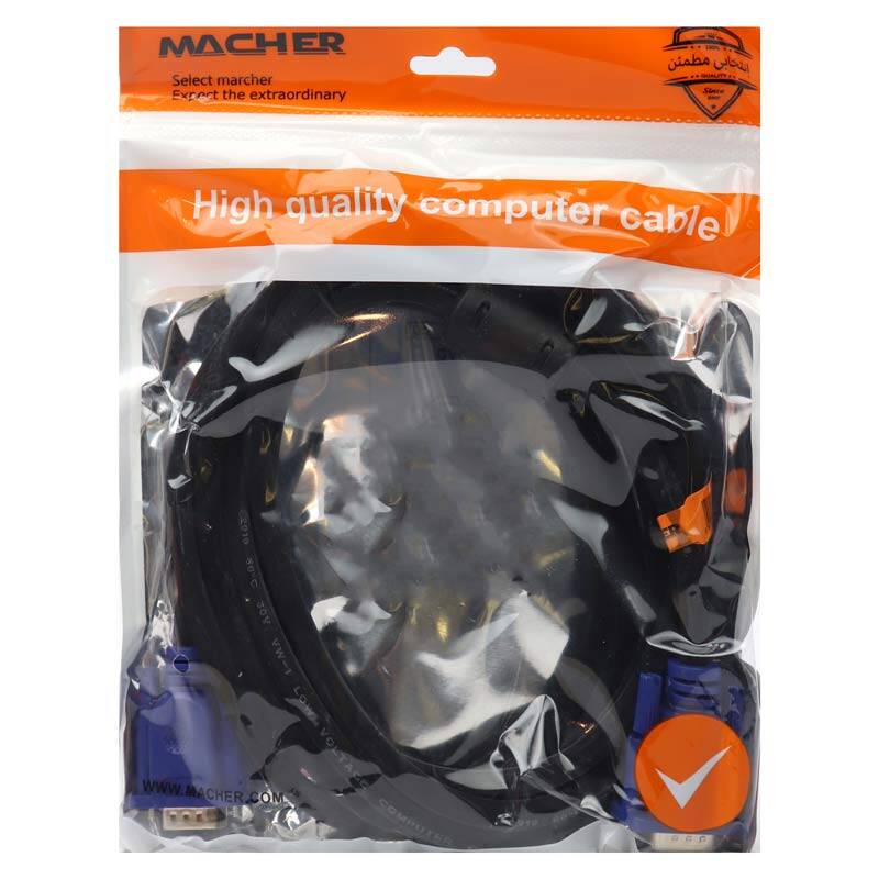 کابل تصویر VGA طول 3 متری Macher مدل MR-102 - امداد کامپیوتر یزد