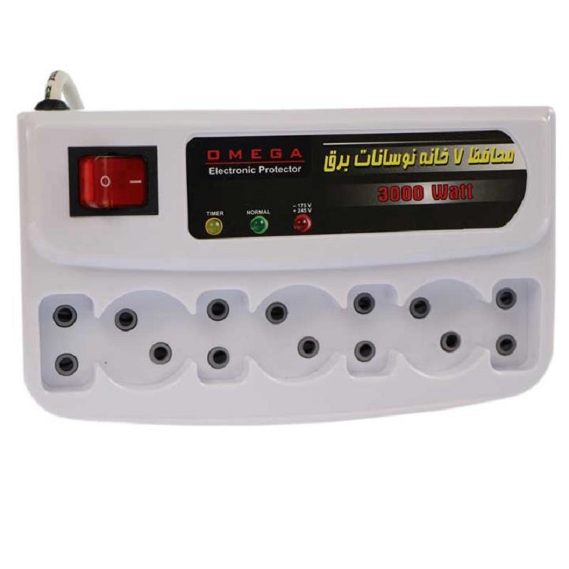 محافظ ولتاژ امگا هفت خانه یک و نیم متری مدل Digital Protector - امداد ...